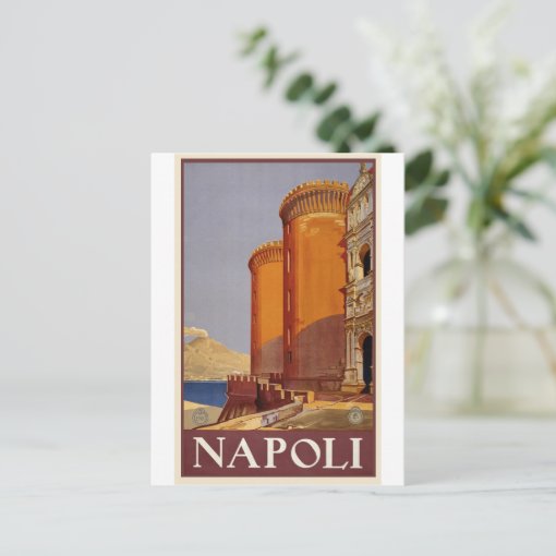 Napoli Italy Vintage Travel Postcard | Zazzle