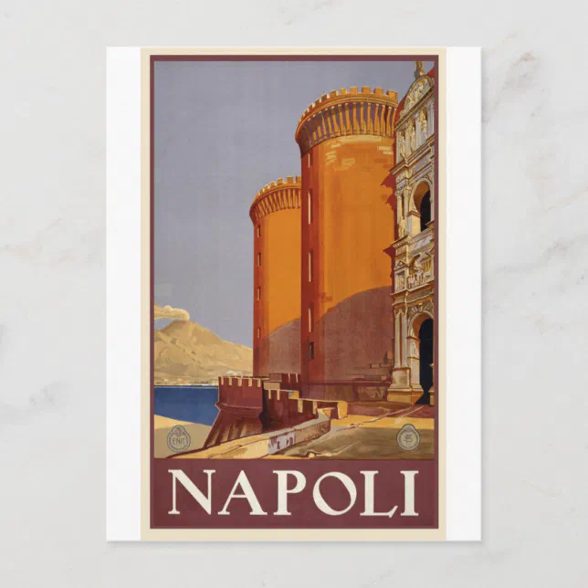 Napoli Italy Vintage Travel Postcard | Zazzle