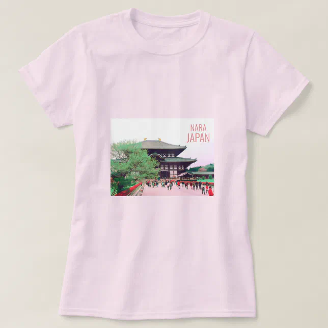 Nara Japan famous temple shrine travel T-Shirt | Zazzle