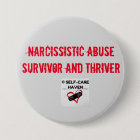 Narcissist/Narc Free Zone Button | Zazzle.com