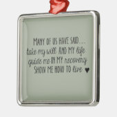Narcotics Anonymous 3rd Step Prayer Ornament | Zazzle