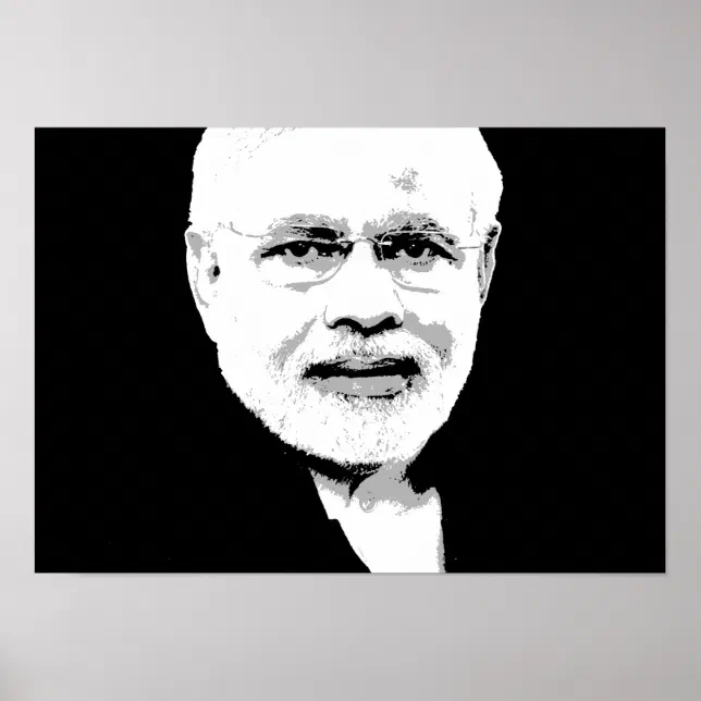Narendra Modi Face Poster | Zazzle