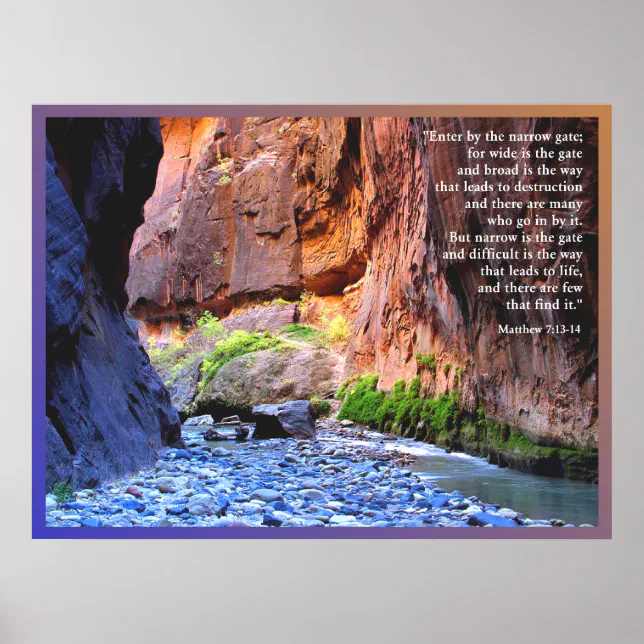 Narrow Gate Poster Print | Zazzle