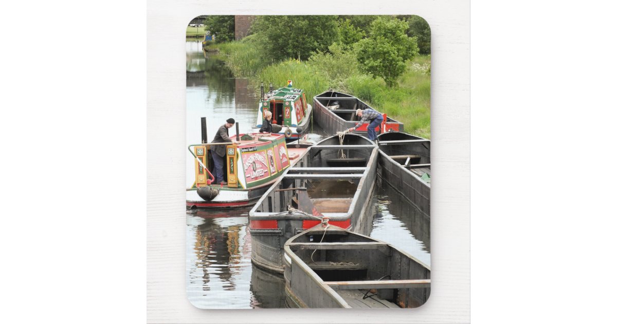 NARROWBOATS ON THE CANAL MOUSE PAD | Zazzle