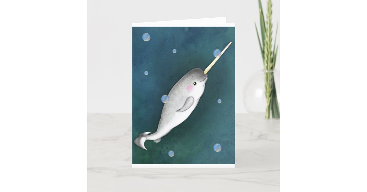 Narwhal Card | Zazzle.com