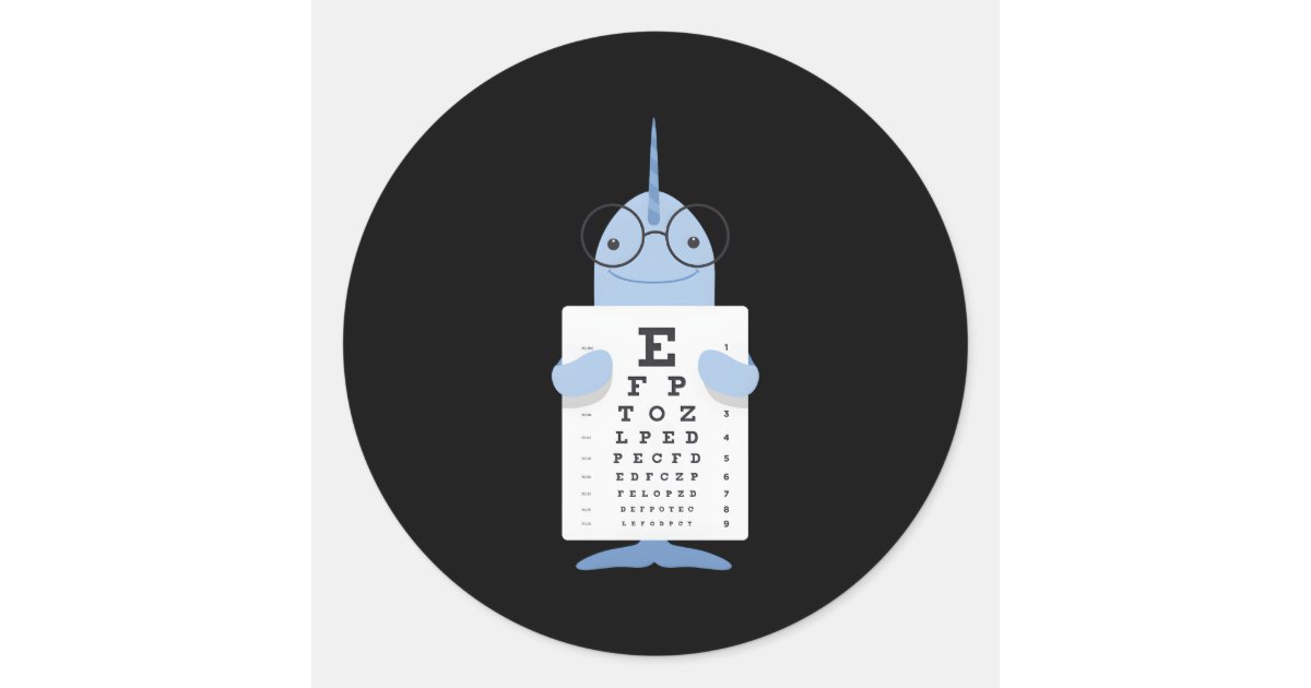 Narwhal Eye Ch Doctor Classic Round Sticker | Zazzle