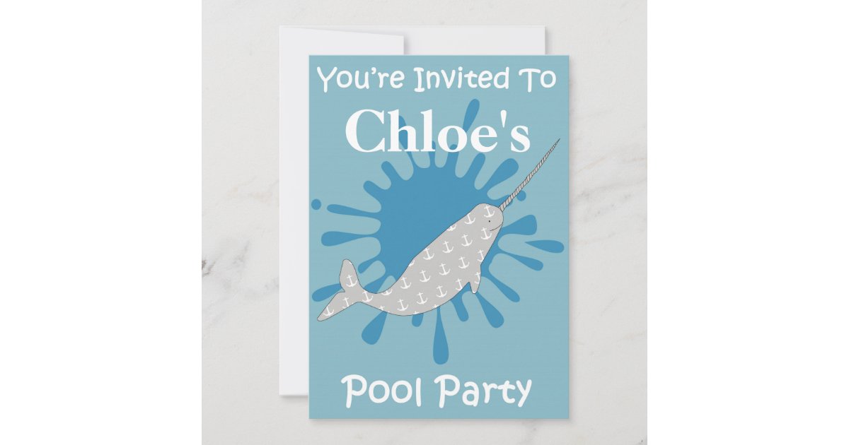 Narwhal Invitation | Zazzle
