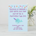 Narwhal Personalized Invitation | Zazzle