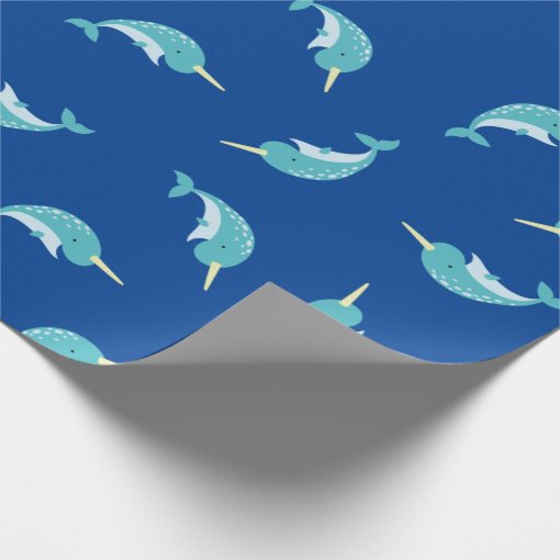Narwhals Ocean Cute 1st Birthday Party Theme Wrapping Paper | Zazzle