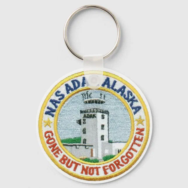 NAS Adak, Alaska "Gone But Not Forgotten" Keychain | Zazzle