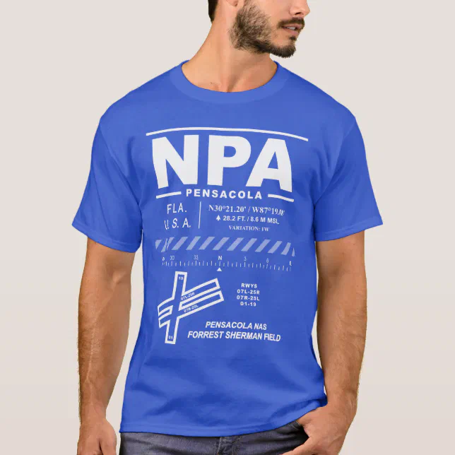 NAS Pensacola / Forrest Sherman Field NPA T-Shirt | Zazzle
