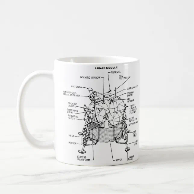 NASA Apollo 11 Lunar Lander Module Coffee Mug | Zazzle