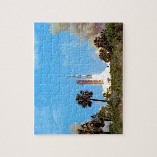 NASA Apollo 16 Saturn V Rocket Launch Jigsaw Puzzle | Zazzle