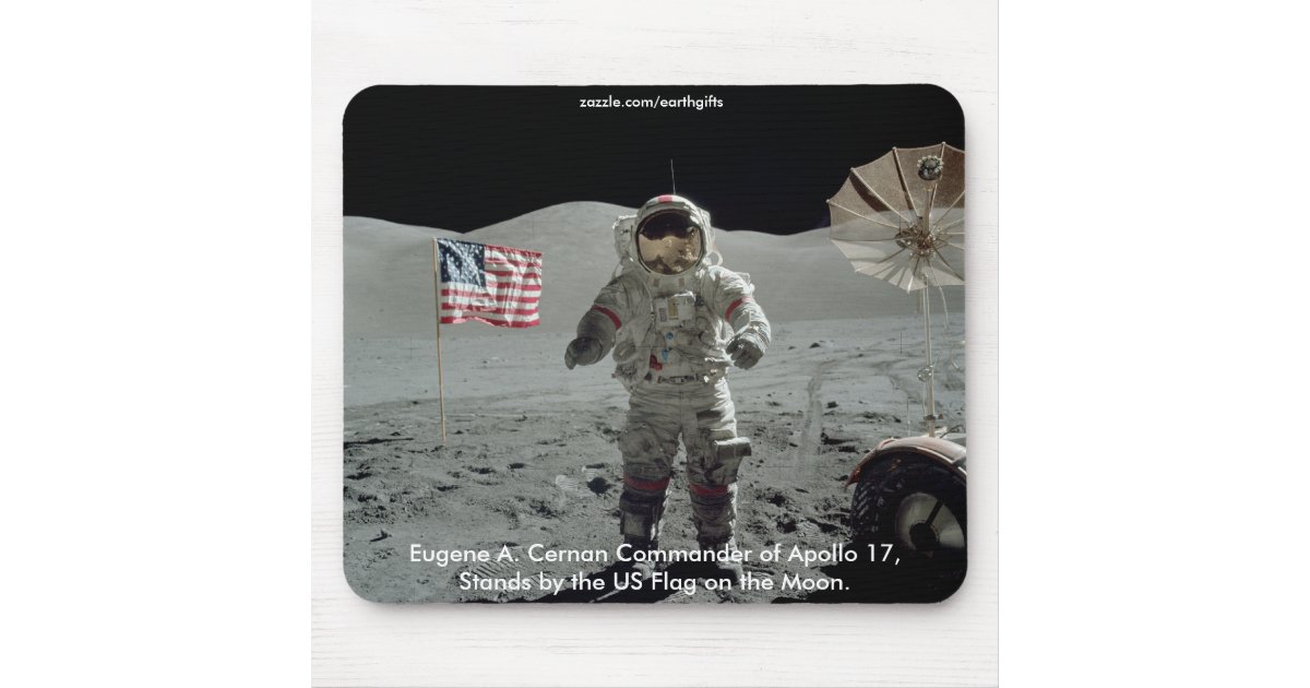 NASA & APOLLO SPACE ASTRONAUT MOUSE PAD | Zazzle