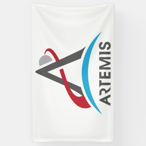 NASA Artemis Program Logo Mars 2024 Astronaut Banner | Zazzle