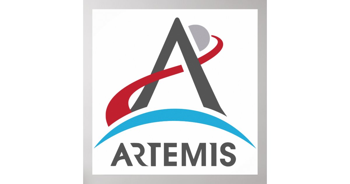 NASA Artemis Program Logo Mars 2024 Astronaut Poster | Zazzle