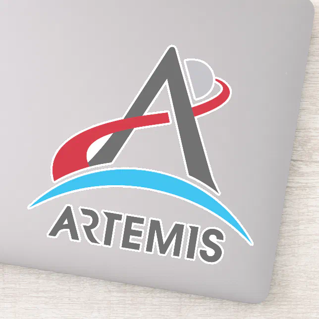 NASA Artemis Program Logo Mars 2024 Astronaut Sticker | Zazzle