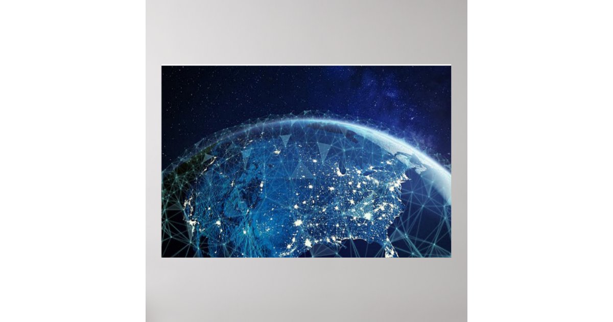 NASA / Earth / Universal Night LIght Poster | Zazzle