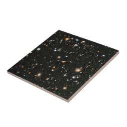 NASA Hubble Ultra Deep Field Galaxies Ceramic Tile | Zazzle