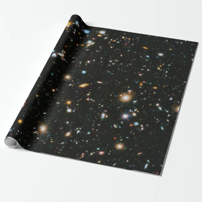 NASA Hubble Ultra Deep Field Galaxies Wrapping Paper | Zazzle