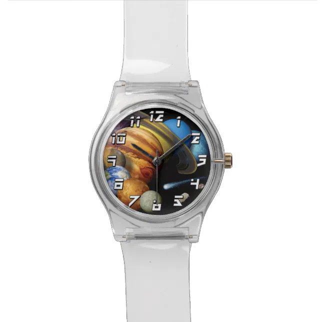 NASA JPL Solar System Planets Montage Space Photos Watch | Zazzle