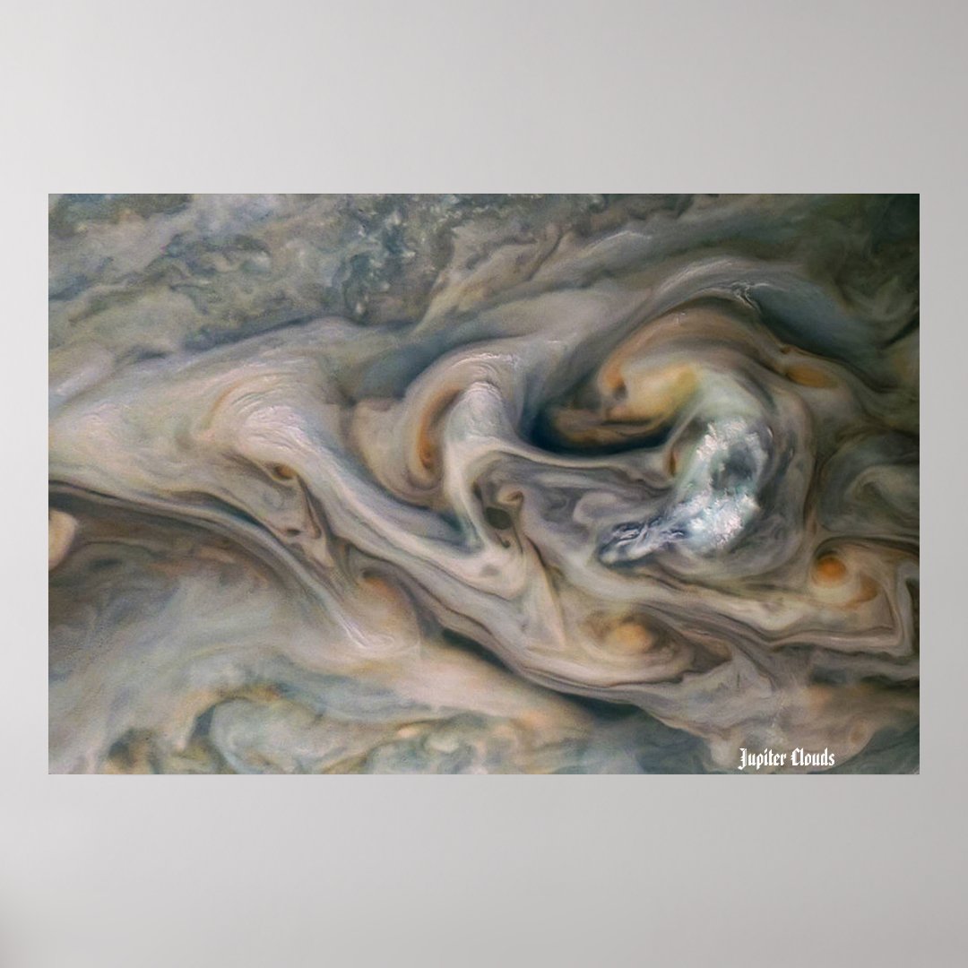 NASA / Juno / Jupiter / Clouds / Poster | Zazzle
