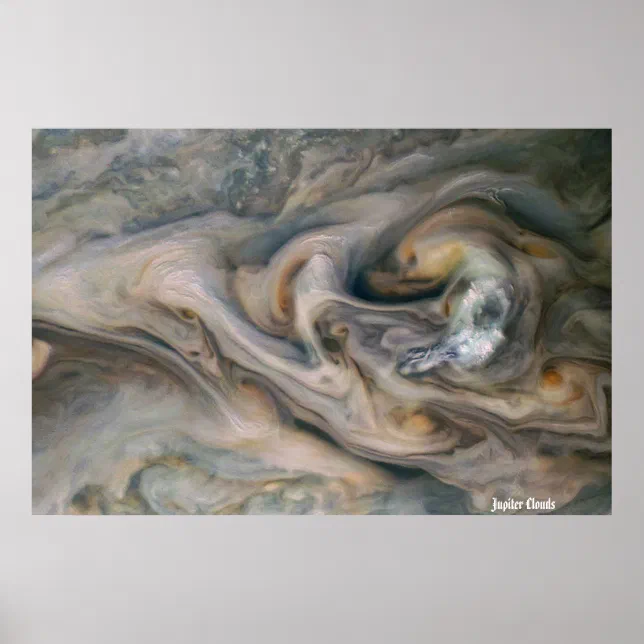 NASA / Juno / Jupiter / Clouds / Poster | Zazzle