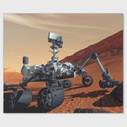 NASA Mars Curiosity Rover Artist Concept Wrapping Paper | Zazzle