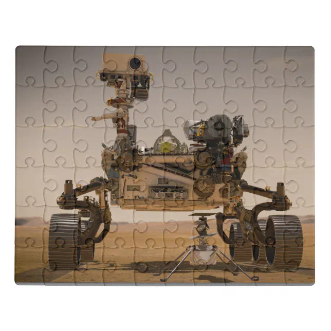NASA Mars Rover-Perseverance and Ingenuity Jigsaw Puzzle | Zazzle