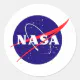 NASA Meatball Logo Classic Round Sticker | Zazzle