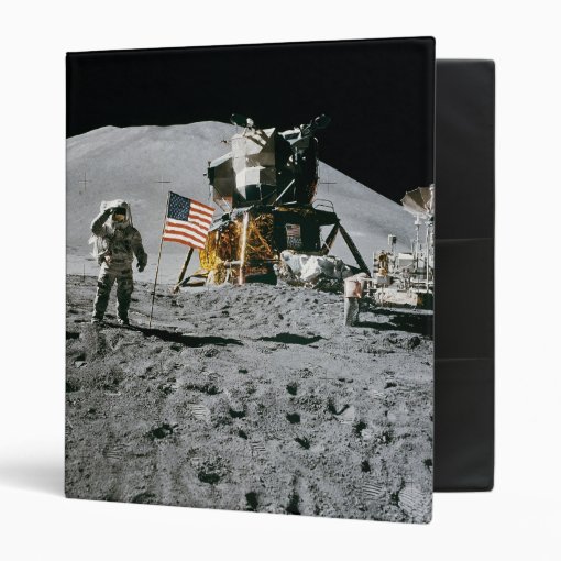 Nasa Moon Landing Apollo 15 Lunar Module 1971 3 Ring Binder | Zazzle