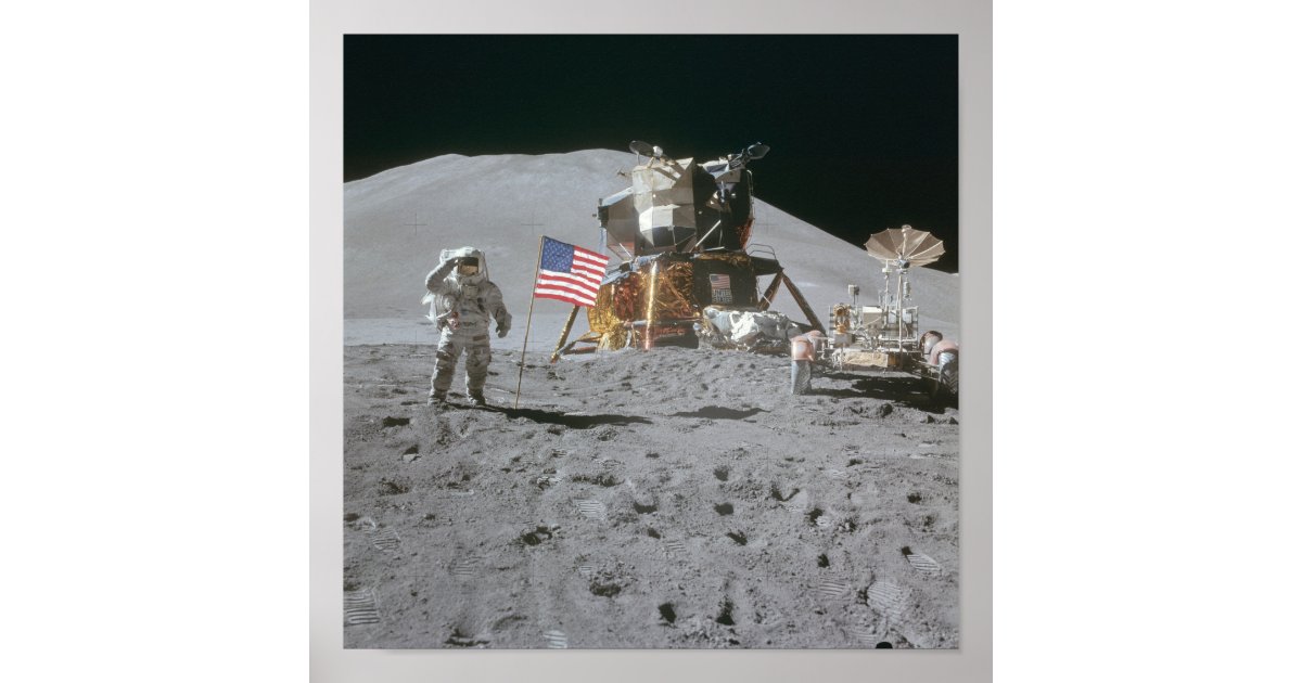 Nasa Moon Landing Apollo 15 Lunar Module 1971 Poster | Zazzle