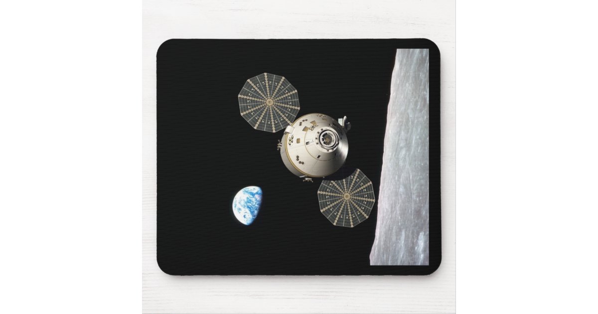 NASA Orion in Lunar Orbit Mouse Pad | Zazzle