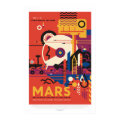 NASA - Retro Mars Tour Travel Poster | Zazzle