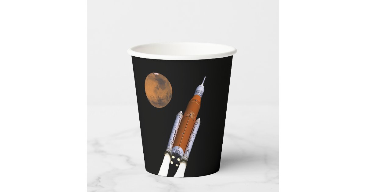 NASA SLS Space Launch System Paper Cups | Zazzle