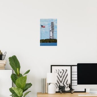 NASA SLS Space Launch System Rocket Launchpad Poster | Zazzle