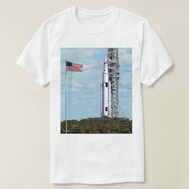 NASA SLS Space Launch System Rocket Launchpad T-Shirt | Zazzle