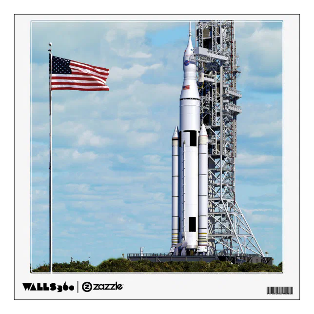 NASA SLS Space Launch System Rocket Launchpad Wall Sticker | Zazzle