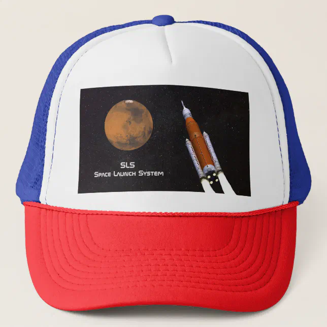 NASA SLS Space Launch System Trucker Hat | Zazzle