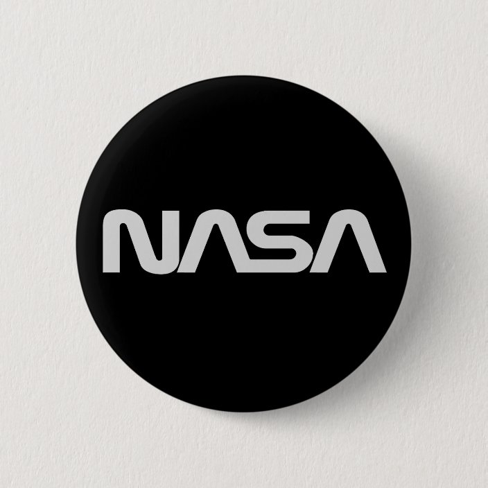 NASA Snake Logo DARK Button | Zazzle.com