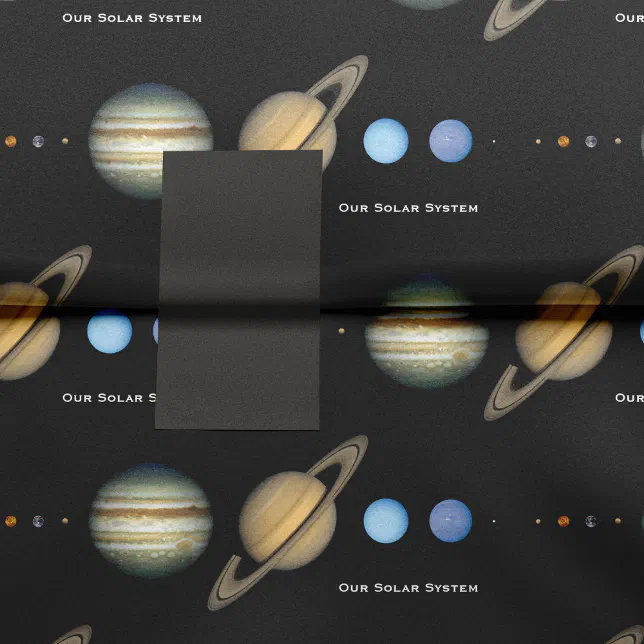 NASA Solar System Planet Sizes Chart Tissue Paper | Zazzle