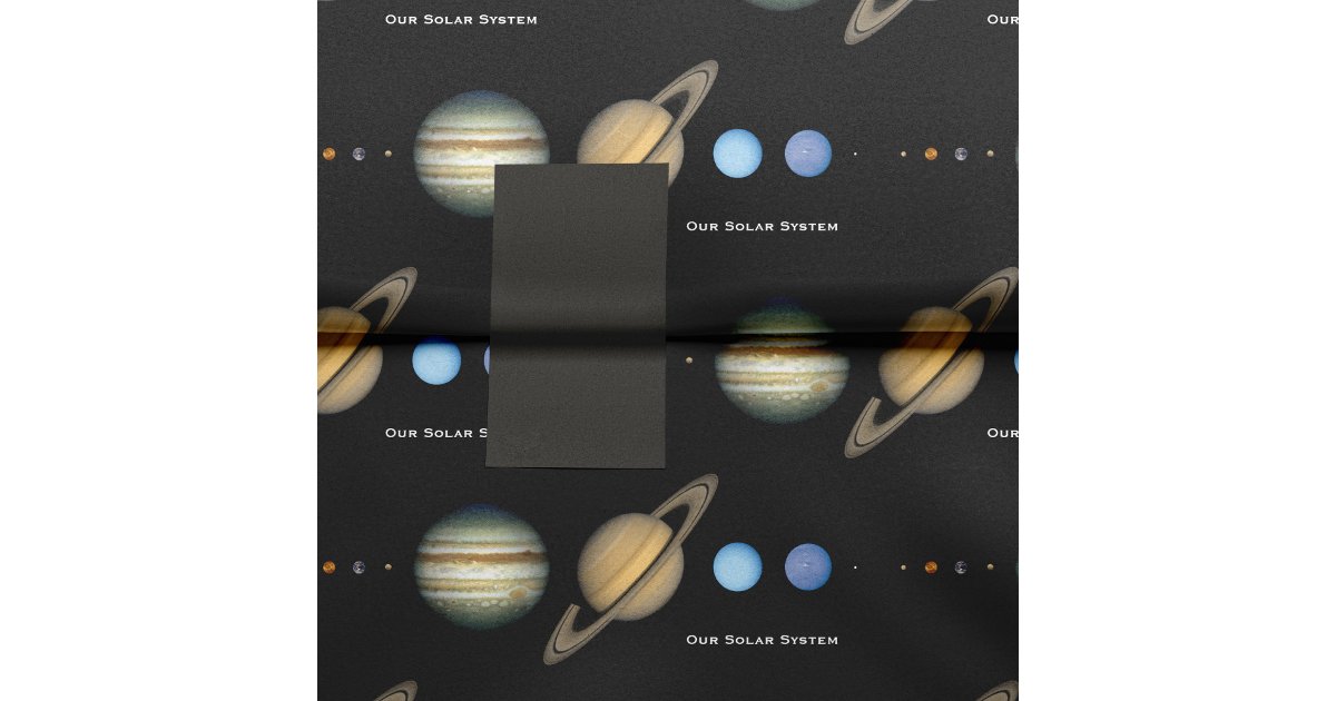 NASA Solar System Planet Sizes Chart Tissue Paper | Zazzle