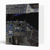 NASA Space Shuttle Cockpit Earth Orbit Window View 3 Ring Binder | Zazzle
