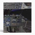 NASA Space Shuttle Cockpit Earth Orbit Window View 3 Ring Binder | Zazzle