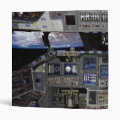 NASA Space Shuttle Cockpit Earth Orbit Window View 3 Ring Binder | Zazzle