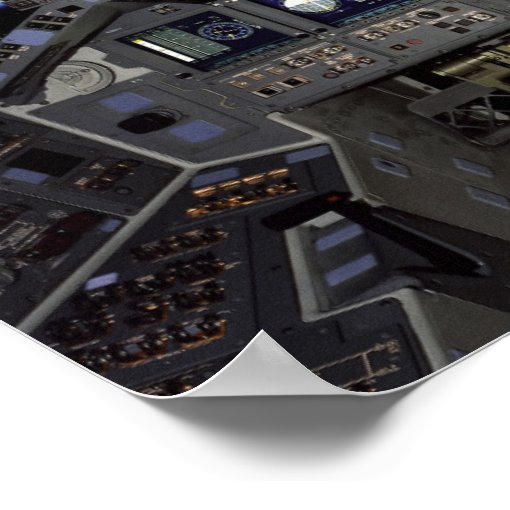 NASA Space Shuttle Cockpit Earth Orbit Window View Poster | Zazzle