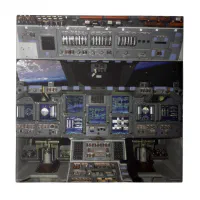 Space Shuttle Cockpit Earth