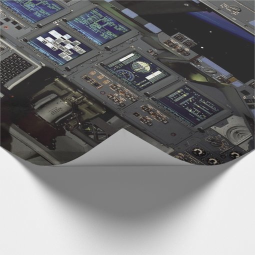 NASA Space Shuttle Cockpit Earth Orbit Window View Wrapping Paper | Zazzle