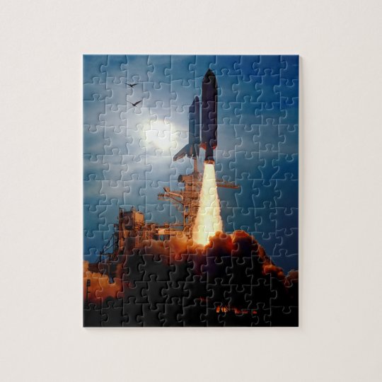 NASA Space Shuttle Discovery Launch STS-64 Jigsaw Puzzle | Zazzle.com
