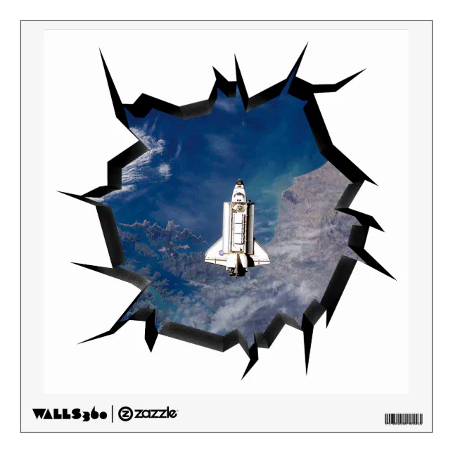 NASA Space Shuttle Endeavour 3D Open Wall View Wall Sticker | Zazzle